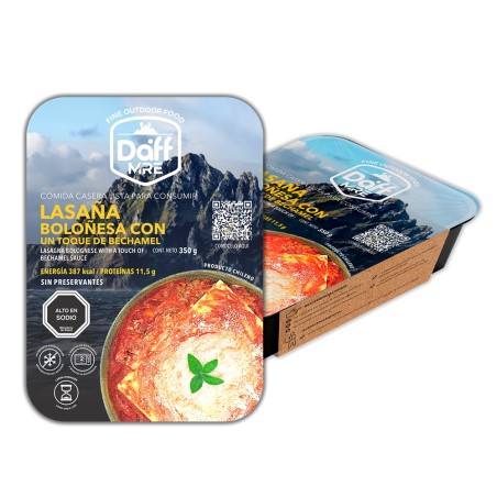 Lasaña Boloñesa Plato + Sachet Exhib. 350grs